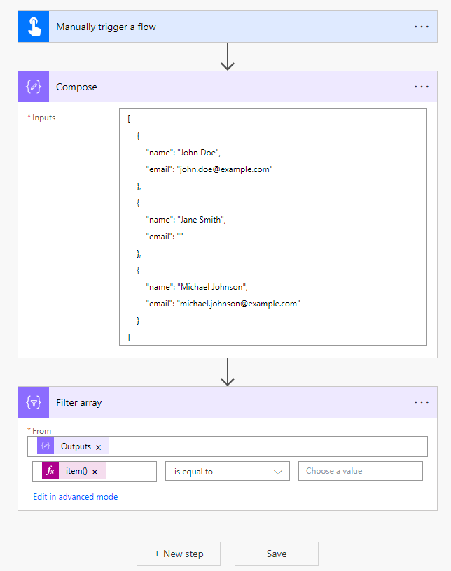 What is the best way to check if an object has an empty property without a loop? : r/MicrosoftFlow
